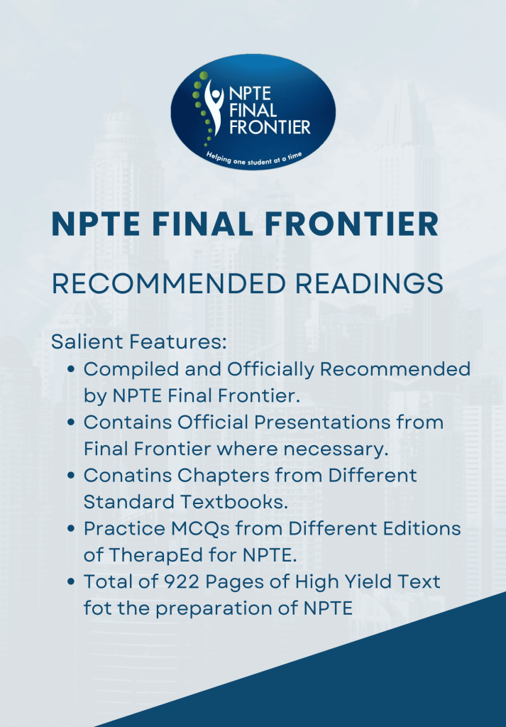 NPTE Final Frontier - Recommended Readings - UPMED Books
